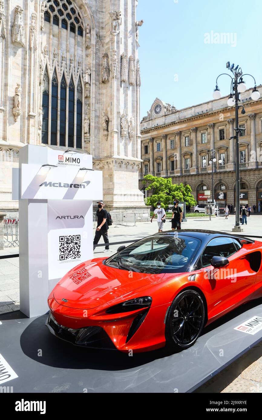 Inauguration of the Milano Monza Open-air Motorshow (MIMO) in Piazza ...