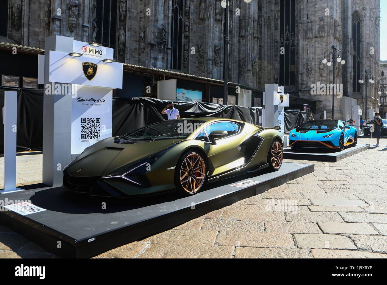 Inauguration of the Milano Monza Open-air Motorshow (MIMO) in Piazza ...