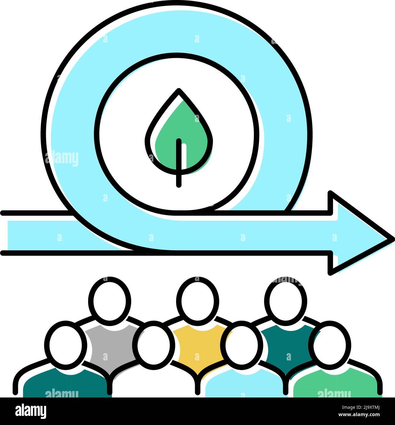 eco friendly color icon vector illustration Stock Vector Image & Art ...