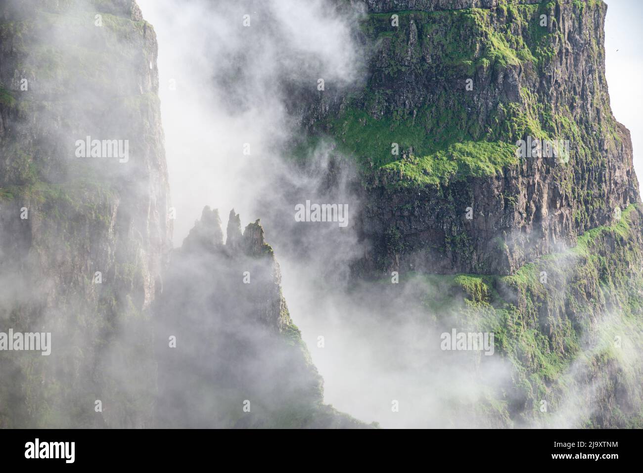 Beinisvord vertical sea cliffs, Suduroy Island, Faroe Islands Stock ...