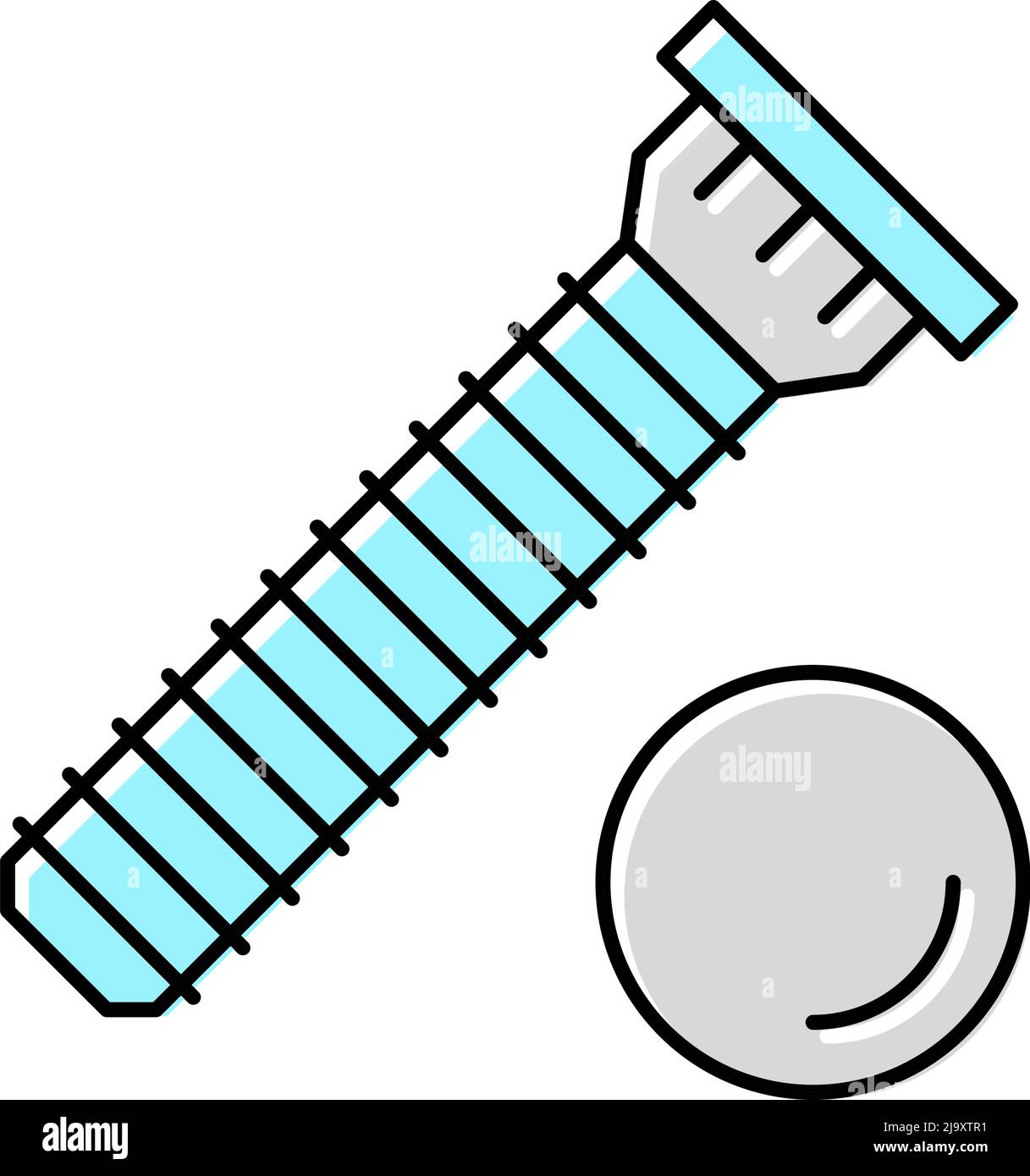 press-fit stud color icon vector illustration Stock Vector Image & Art ...