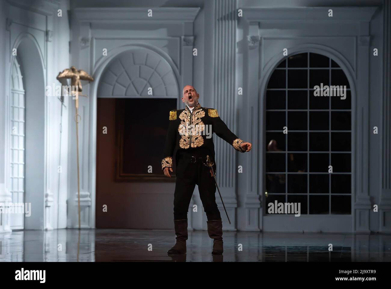 An actor performs during a general rehearsal of the opera ' II ...
