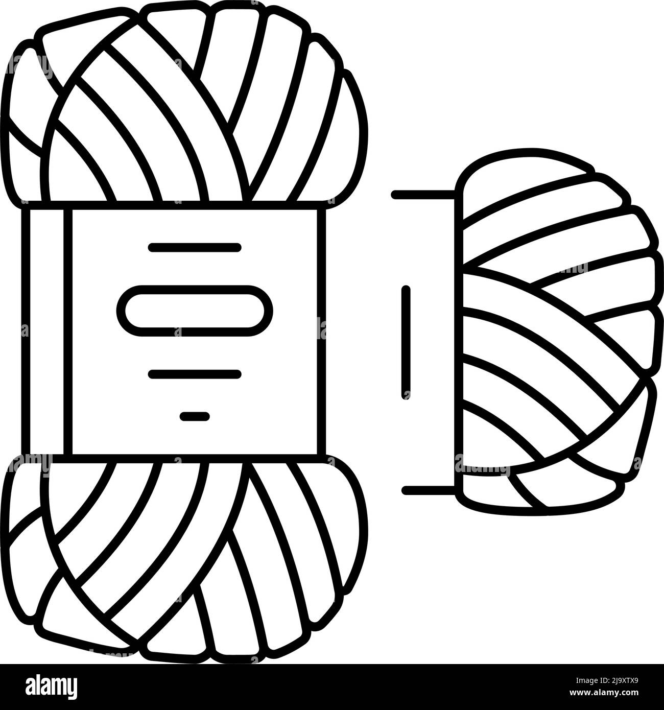 yarn wool line icon vector illustration Stock Vector Image & Art - Alamy