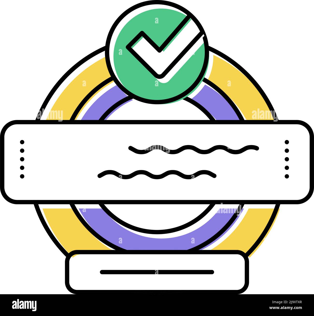 guarantee quality color icon vector illustration Stock Vector Image ...