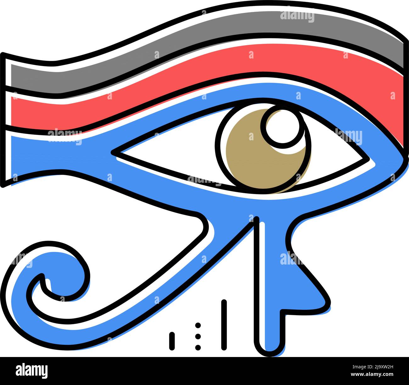 eye egypt color icon vector illustration Stock Vector Image & Art - Alamy
