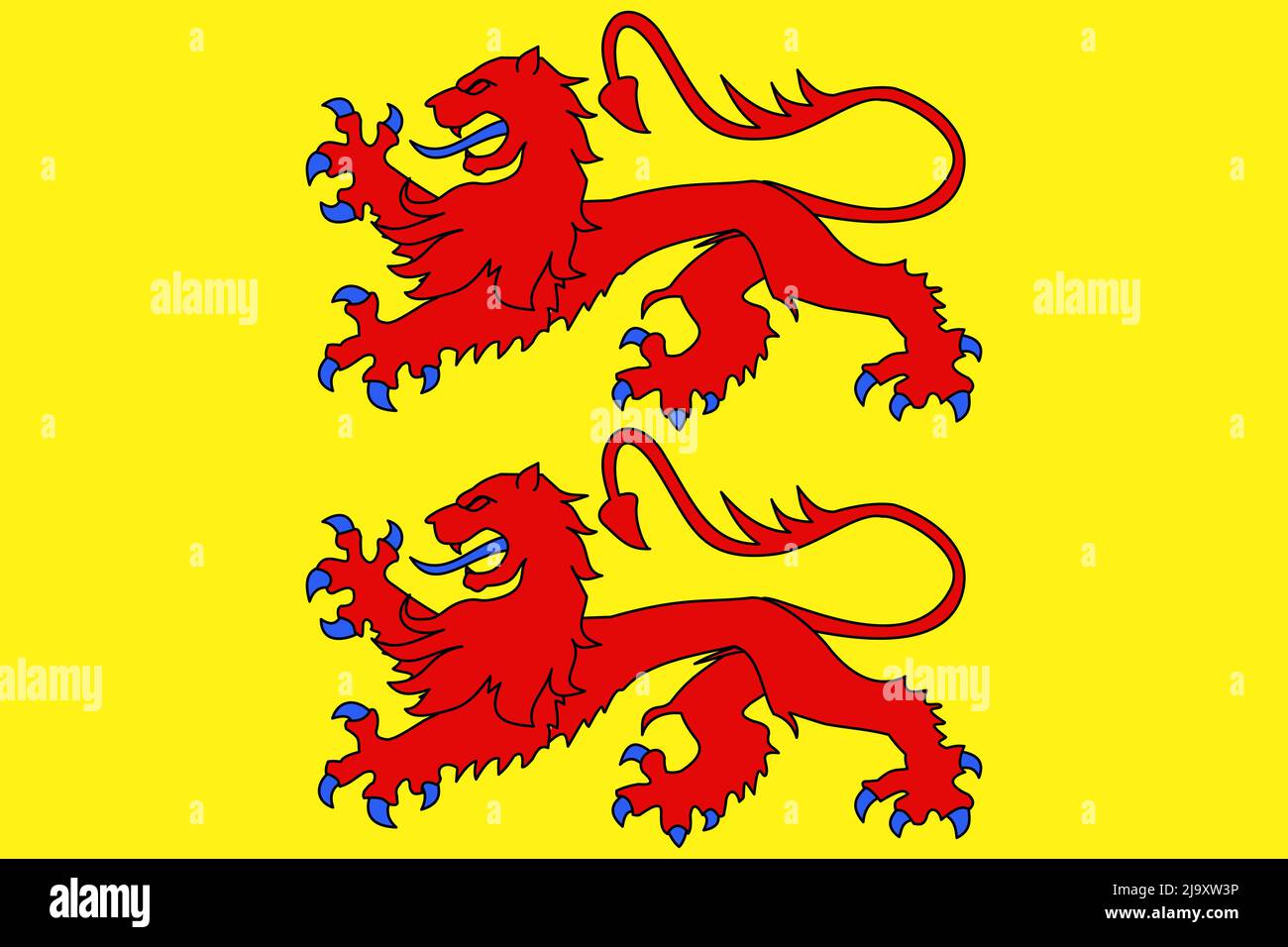 Top view of flag Hautes Pyrenees, France. French patriot and travel ...