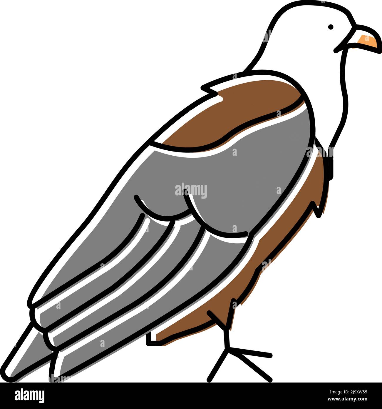 eagle bird color icon vector illustration Stock Vector Image & Art - Alamy