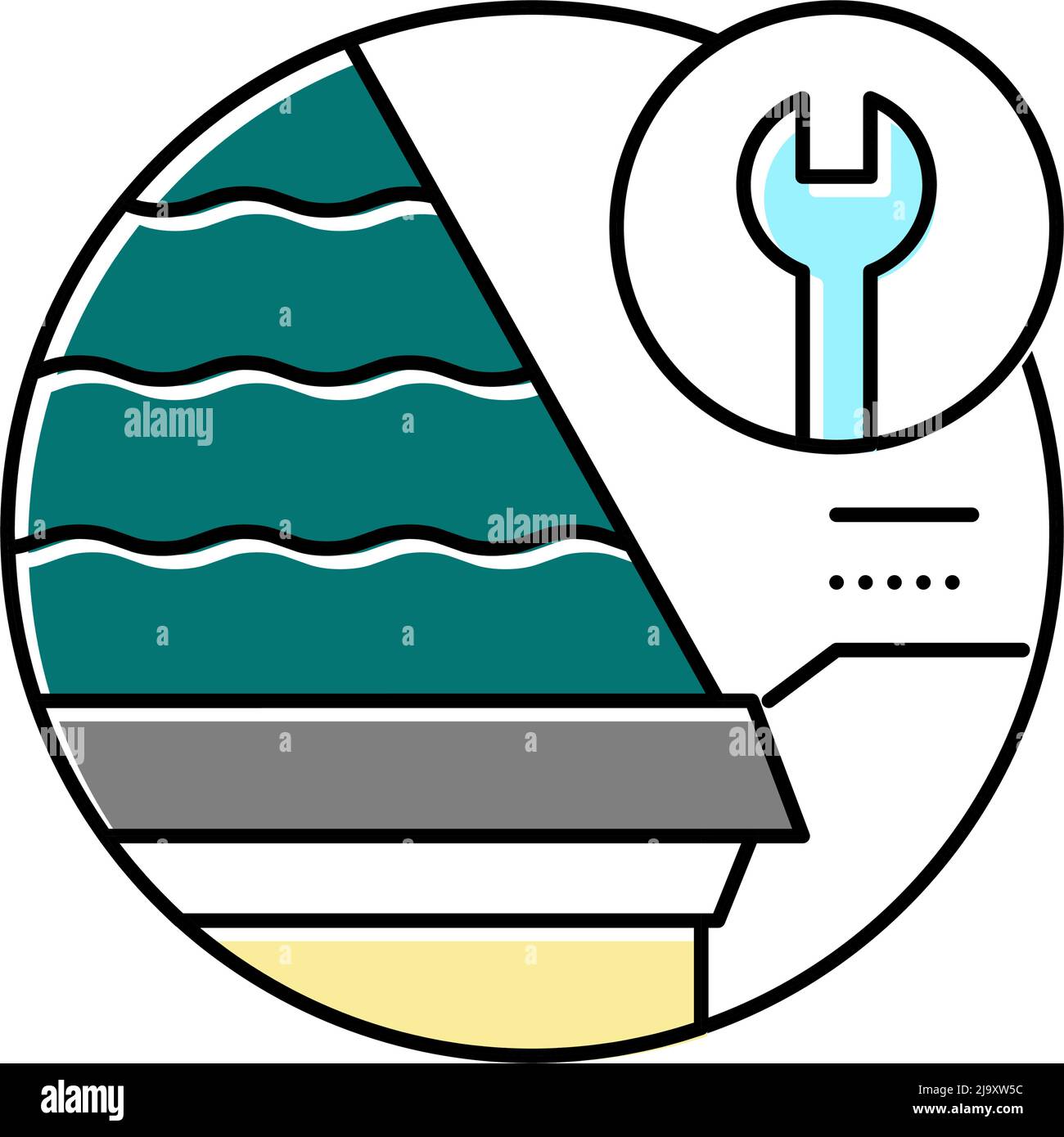 starter strips color icon vector illustration Stock Vector Image & Art ...