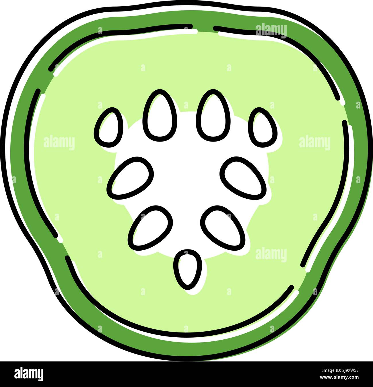 Clipart Cucumber Slice