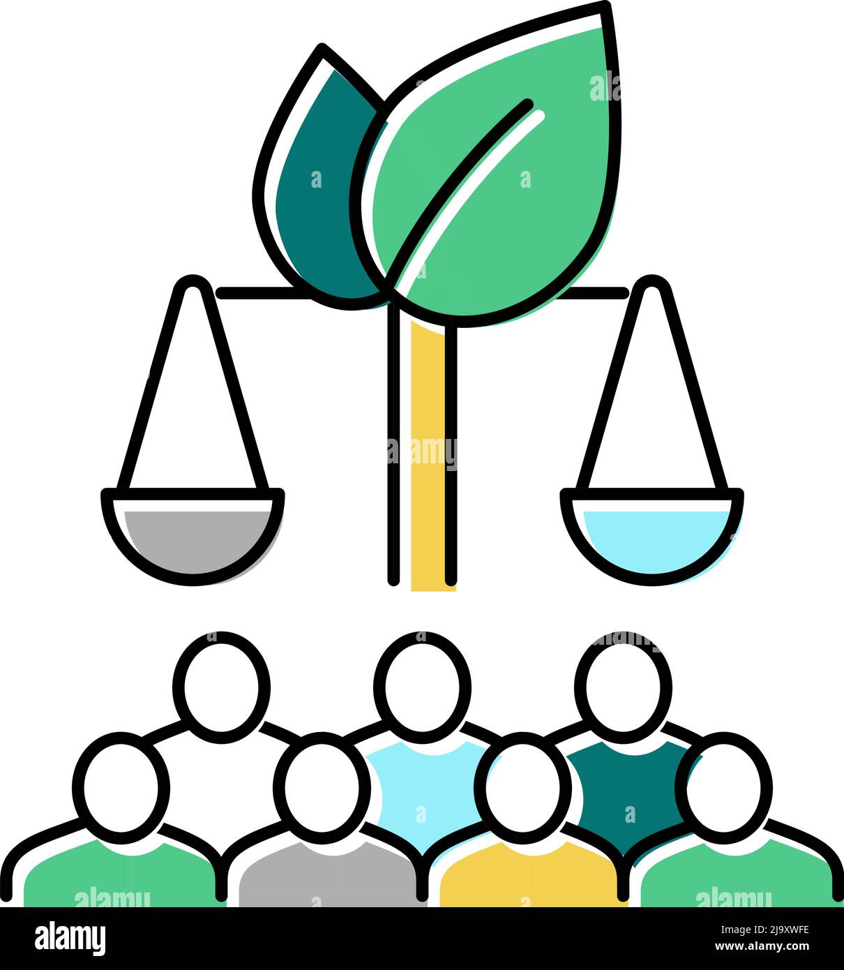 sustainable development color icon vector illustration Stock Vector ...