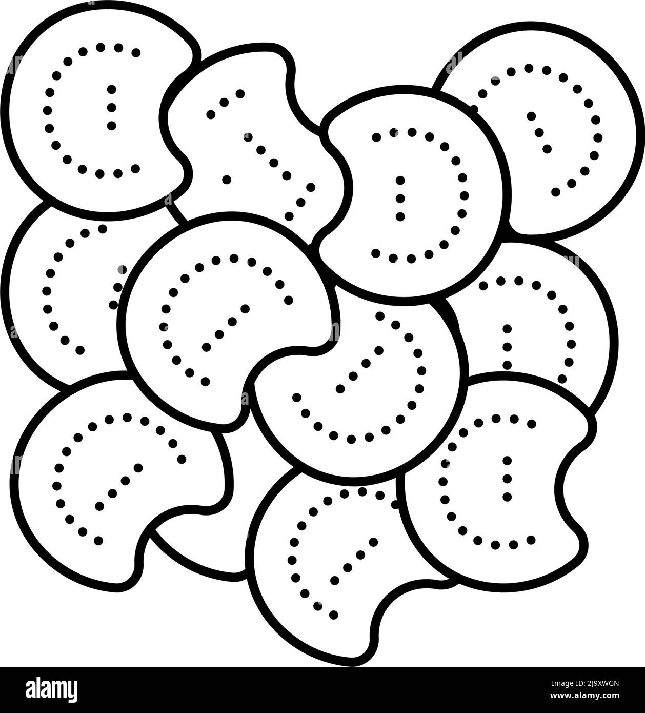 poppy seed line icon vector illustration Stock Vector Image & Art - Alamy