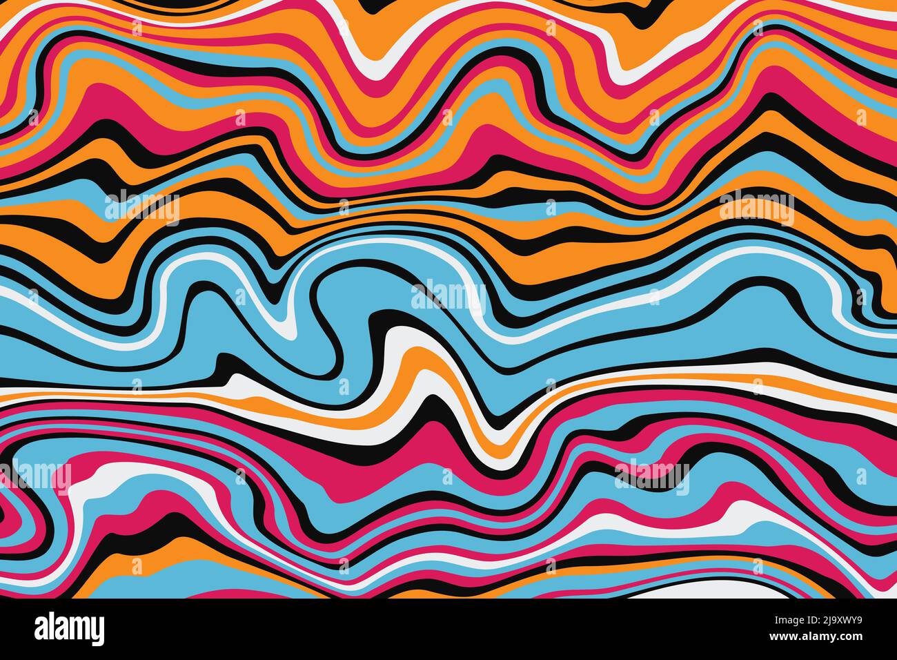 Abstract psychedelic groovy background. Abstract background. Vector ...