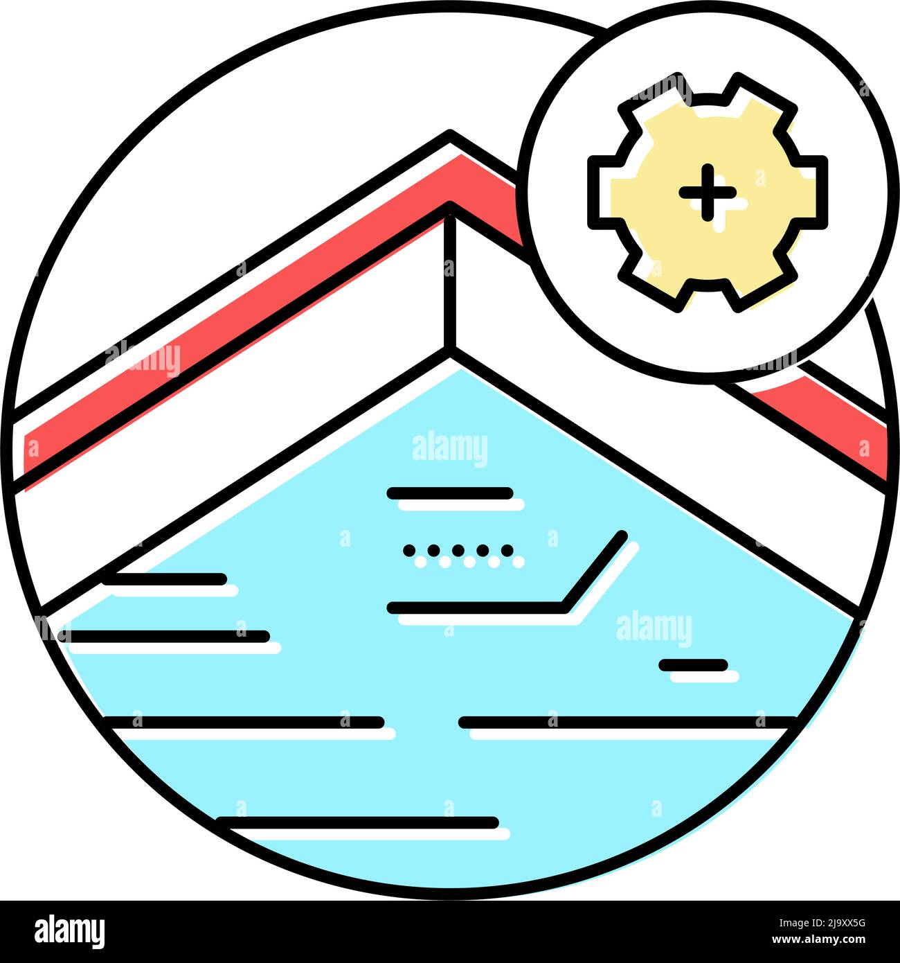 roof fascia color icon vector illustration Stock Vector Image & Art - Alamy