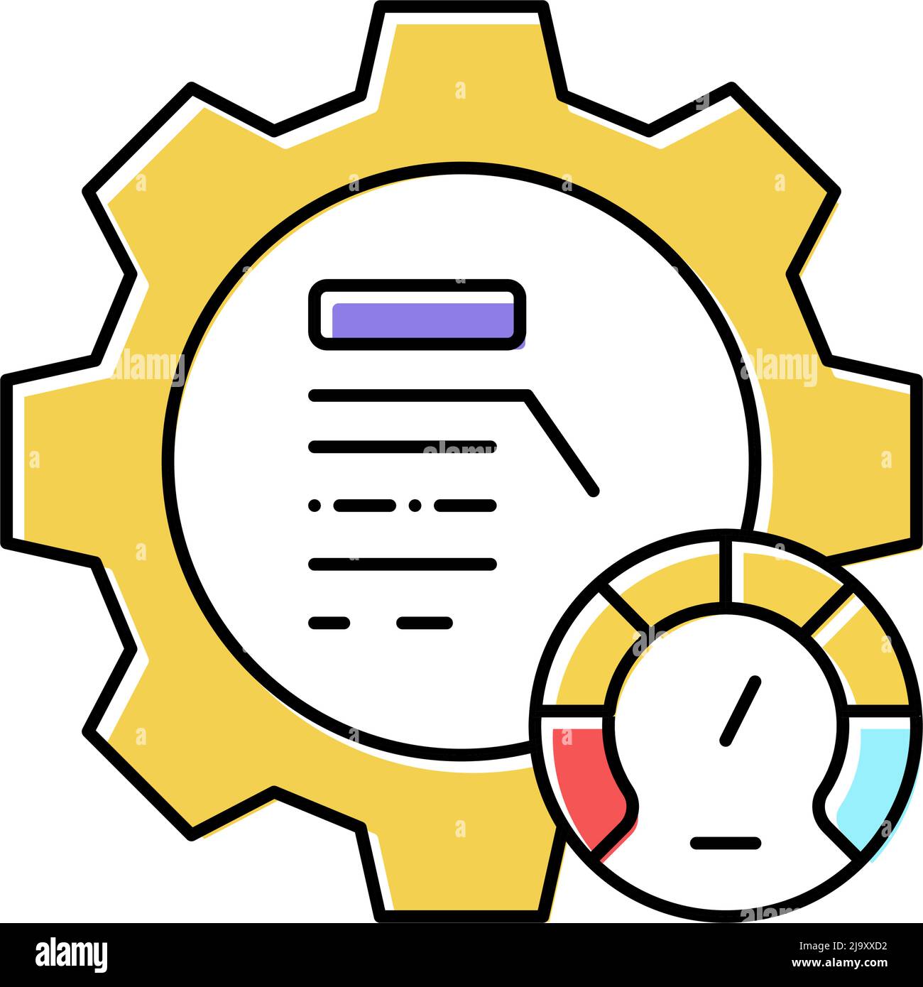 business motivation process color icon vector illustration Stock Vector ...