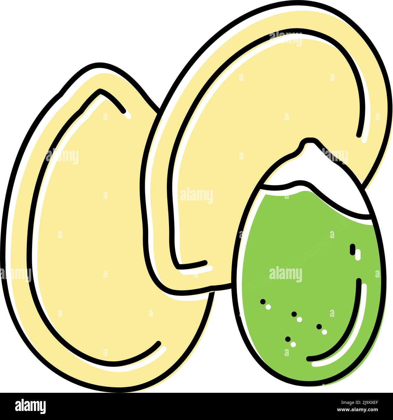 pumpkin seed color icon vector illustration Stock Vector Image & Art ...