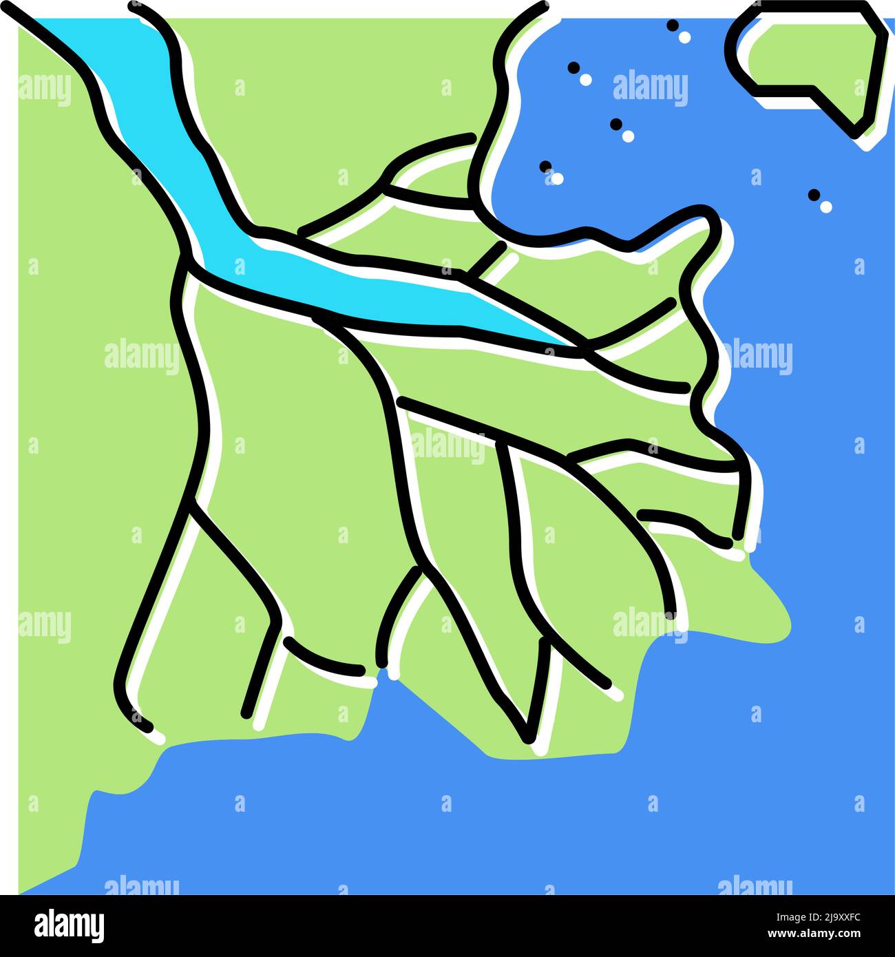 Delta lake Cut Out Stock Images & Pictures - Alamy