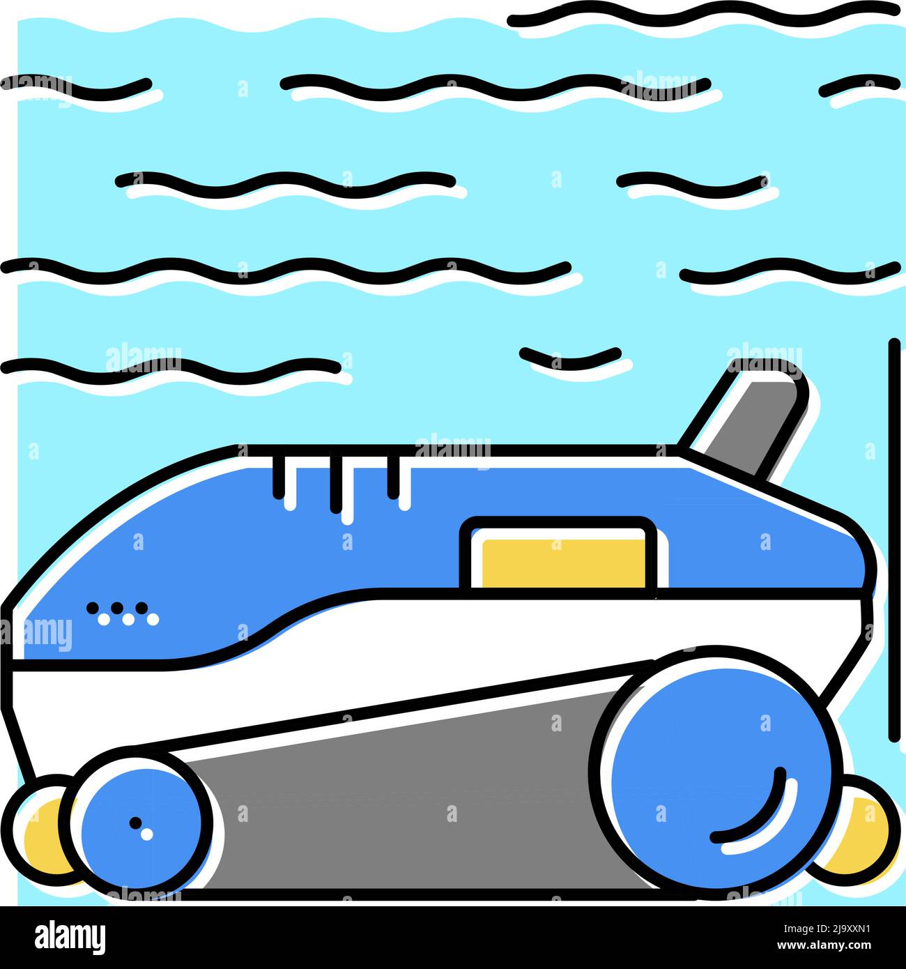 robot cleaner pool color icon vector illustration Stock Vector Image ...