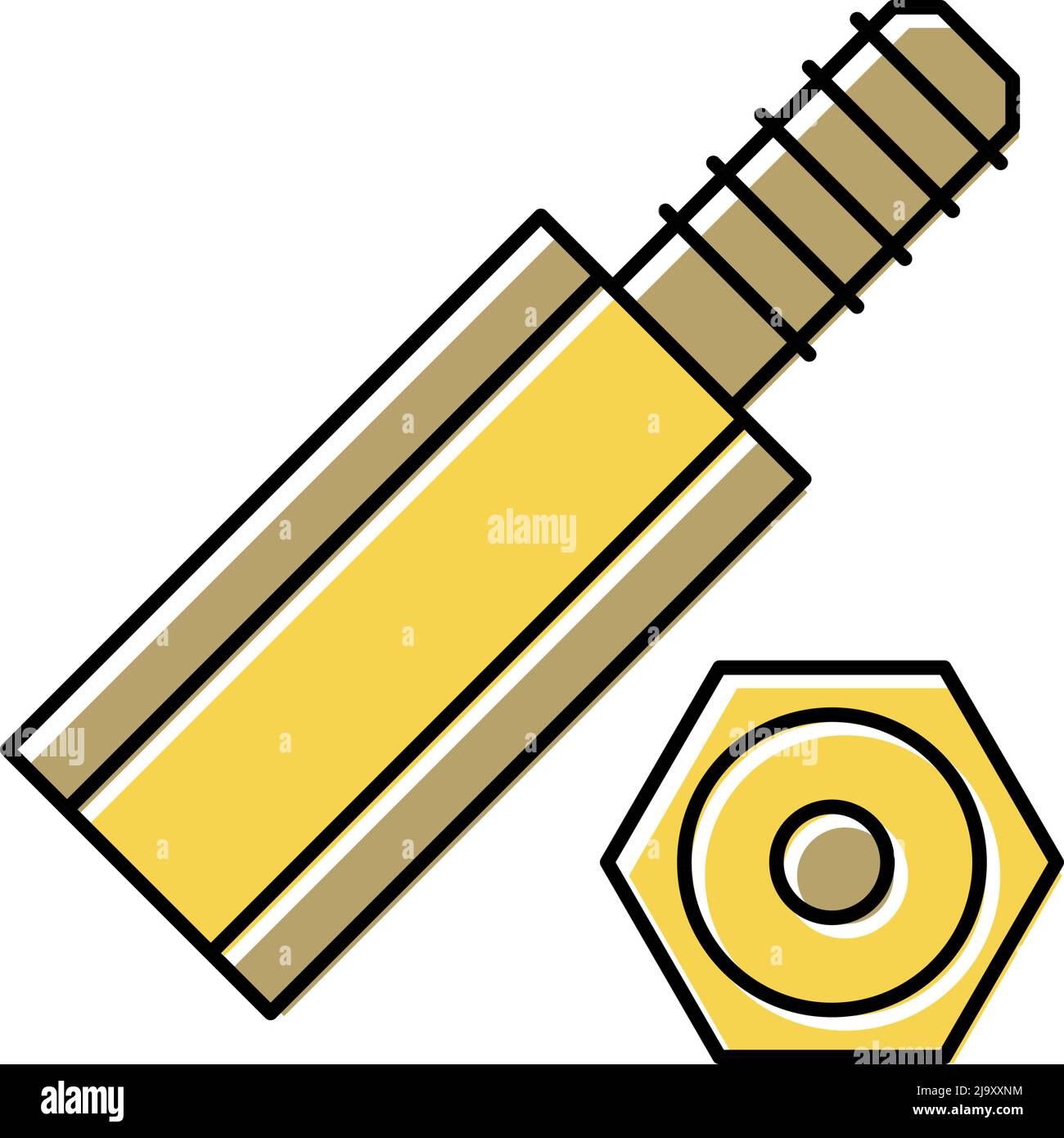 hex standoffs color icon vector illustration Stock Vector Image & Art ...