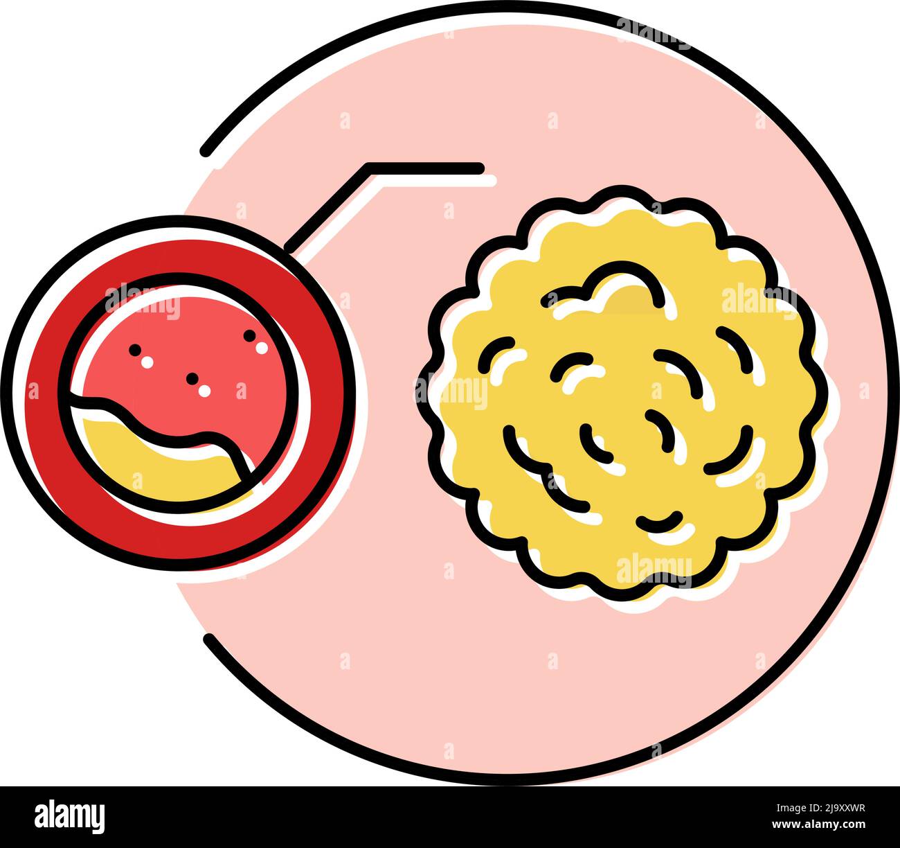 cholesterol in blood color icon vector illustration Stock Vector Image ...