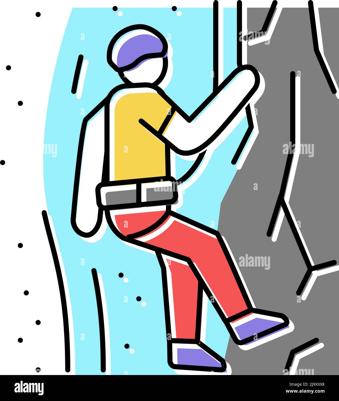 Canyoning sport Stock Vector Images - Alamy