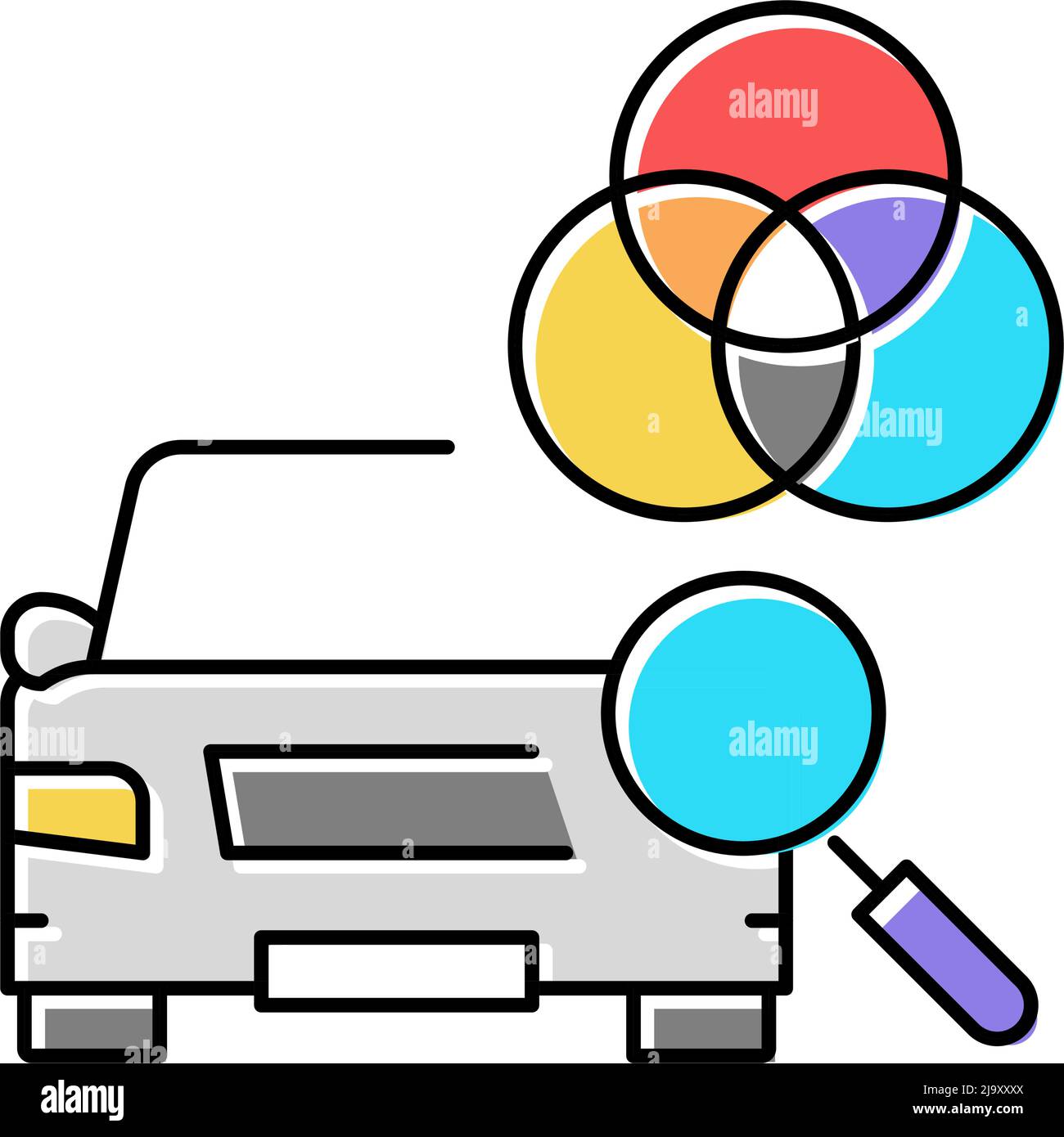 color matching color icon vector illustration Stock Vector Image & Art ...