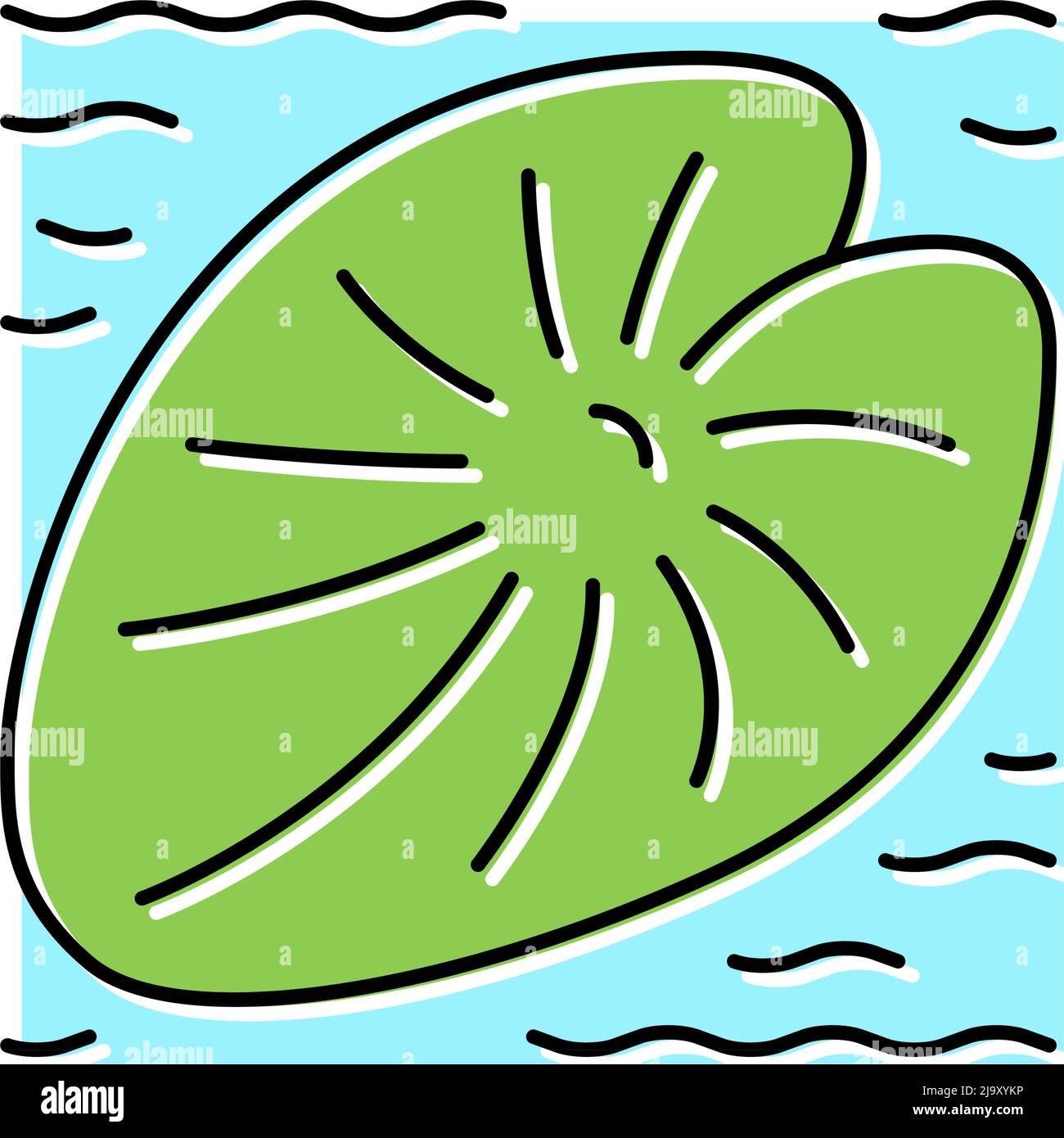 water leaf color icon vector illustration Stock Vector Image & Art - Alamy