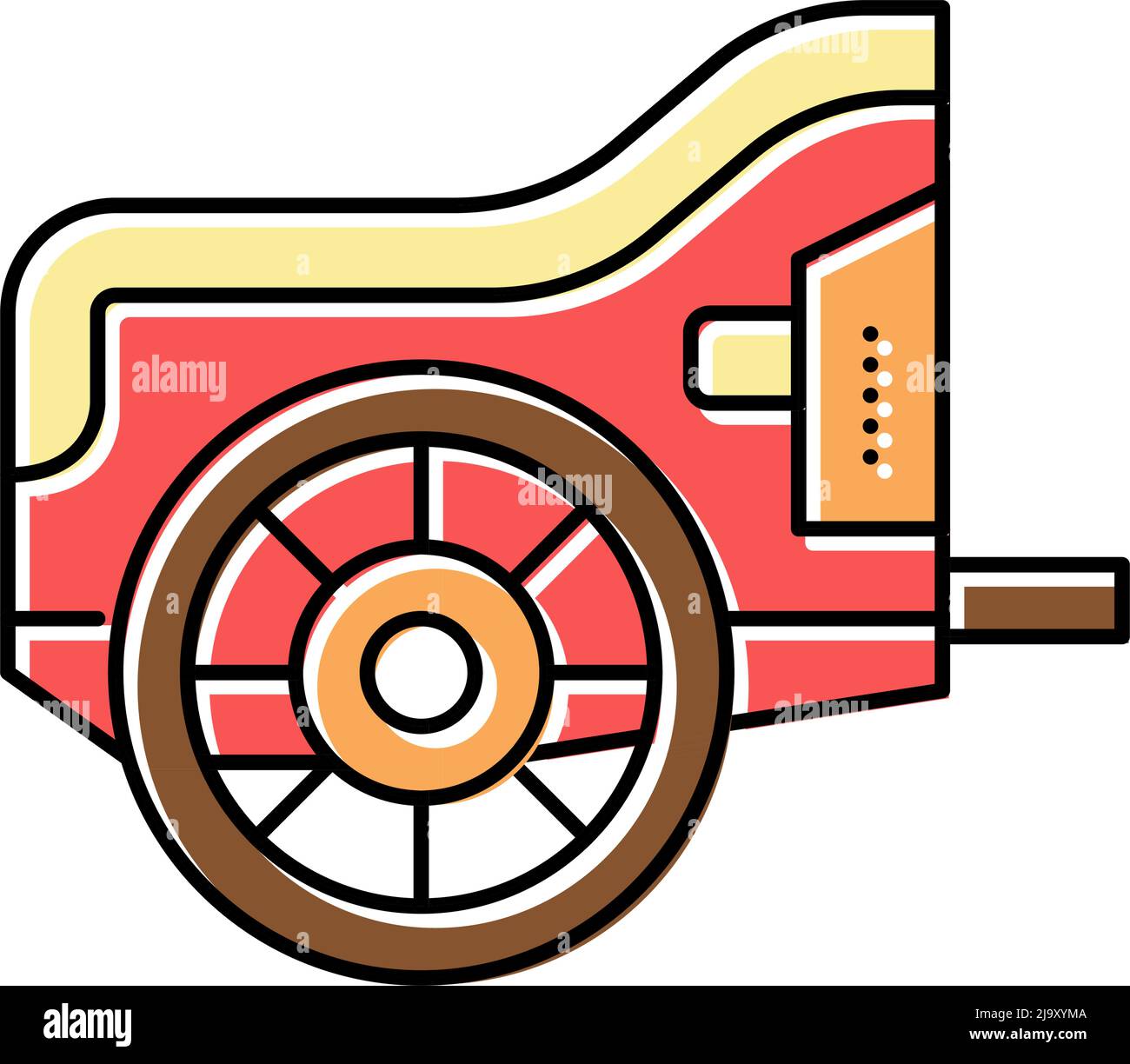 chariot ancient greece color icon vector illustration Stock Vector ...