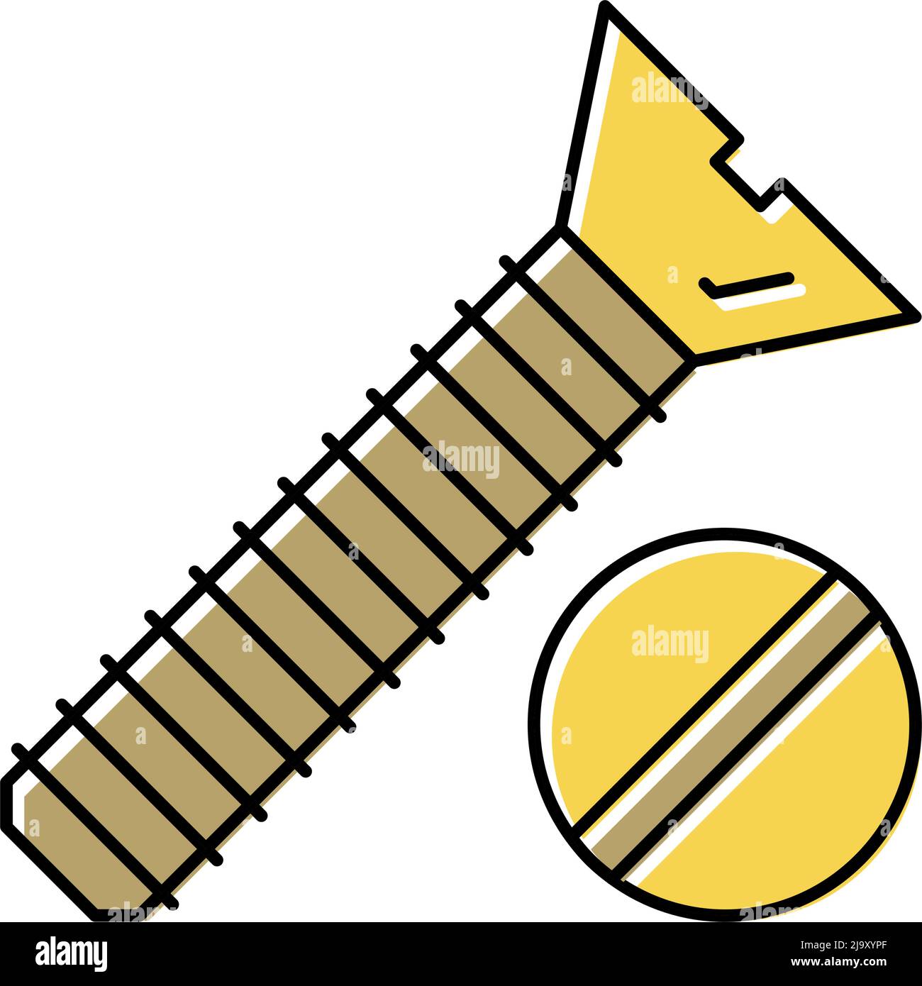 flat head screw color icon vector illustration Stock Vector Image & Art ... flat head screw color icon vector illustration Stock Vector Image & Art ...