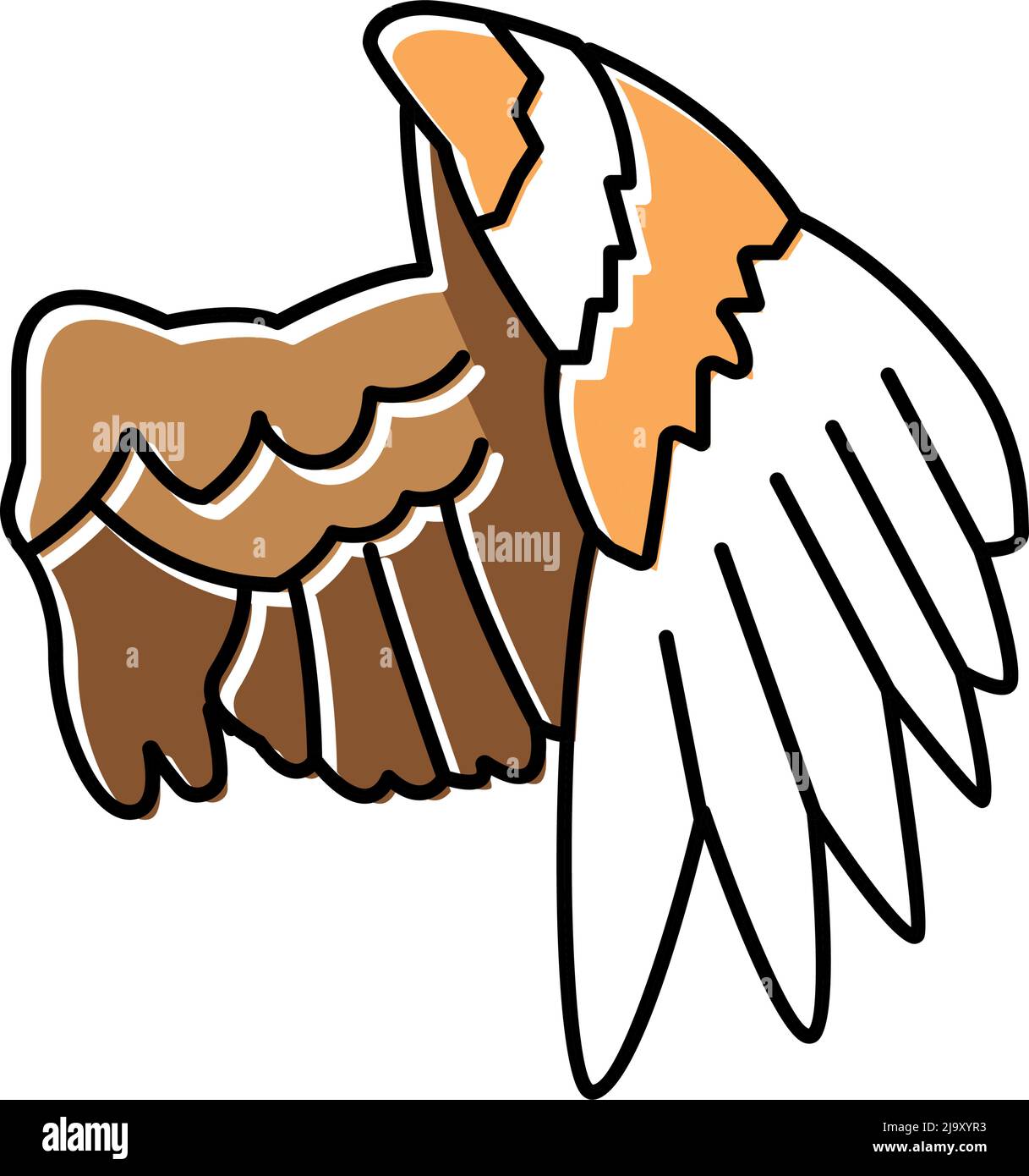 wing bird color icon vector illustration Stock Vector Image & Art - Alamy