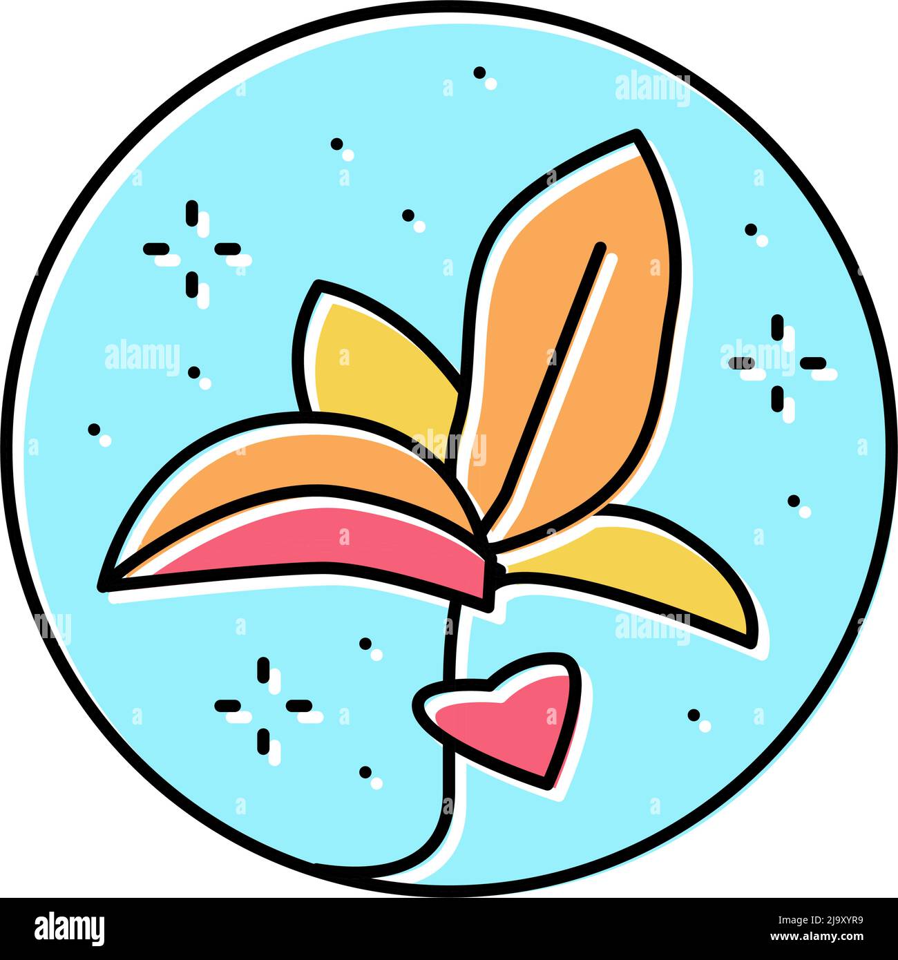 flower boho color icon vector illustration Stock Vector Image & Art - Alamy