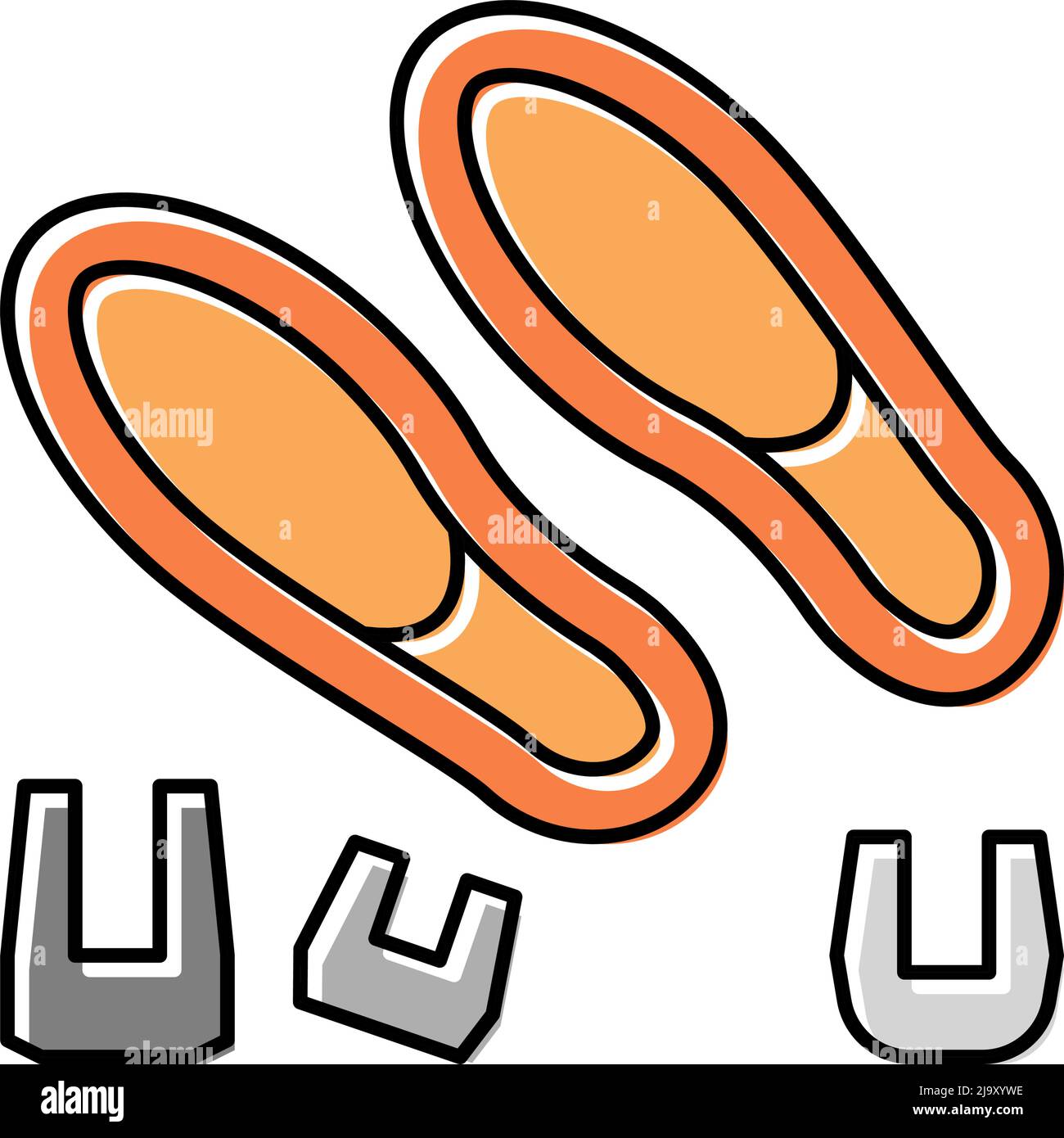 natural rubber elastomer color icon vector illustration Stock Vector ...