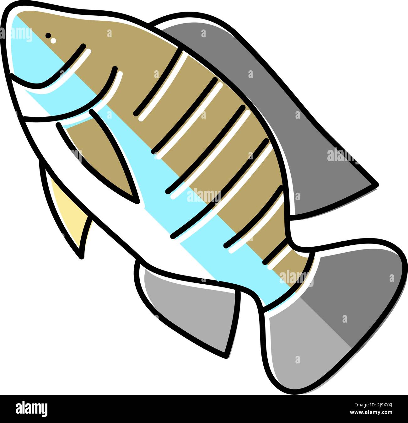nile tilapia color icon vector illustration Stock Vector Image & Art ... nile tilapia color icon vector illustration Stock Vector Image & Art ...