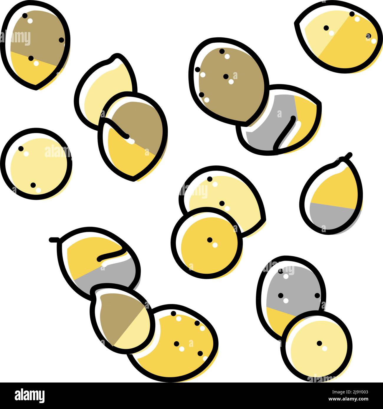 millet seed color icon vector illustration Stock Vector Image & Art - Alamy