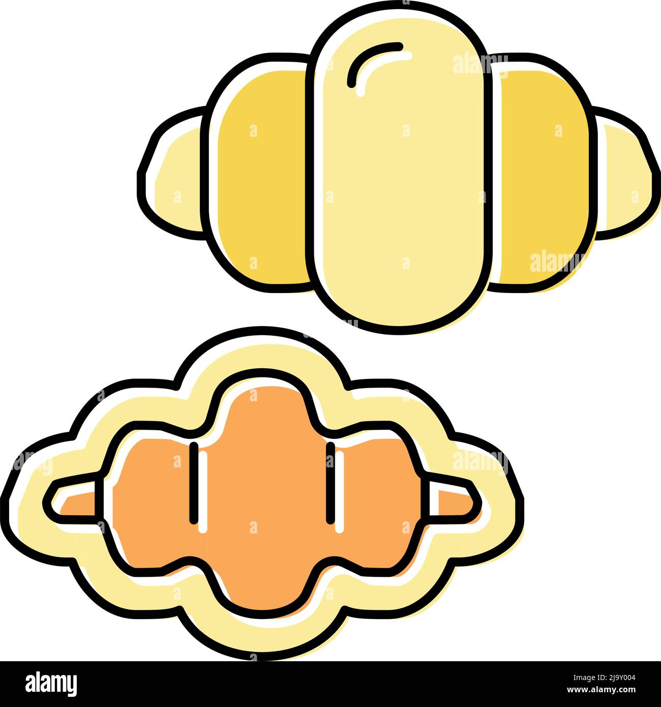 gnocchi pasta color icon vector illustration Stock Vector Image & Art ...