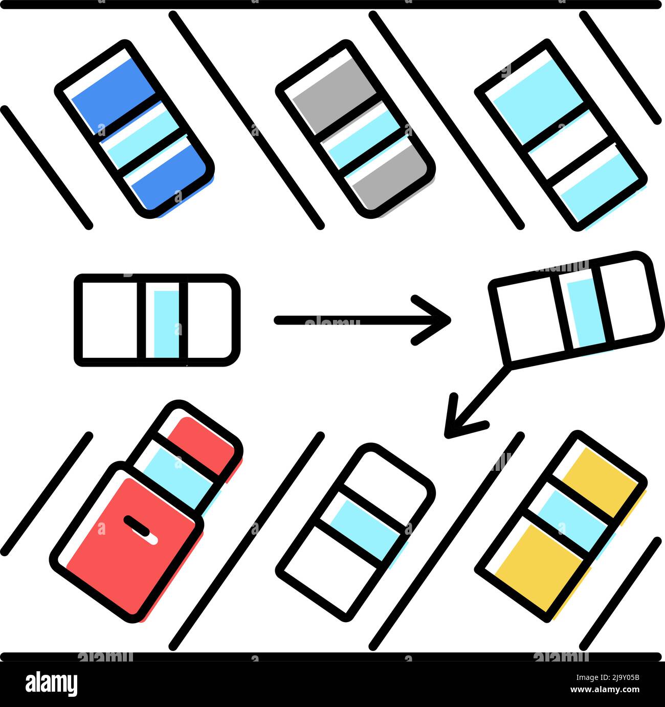 Parallel parking sign Cut Out Stock Images & Pictures - Alamy