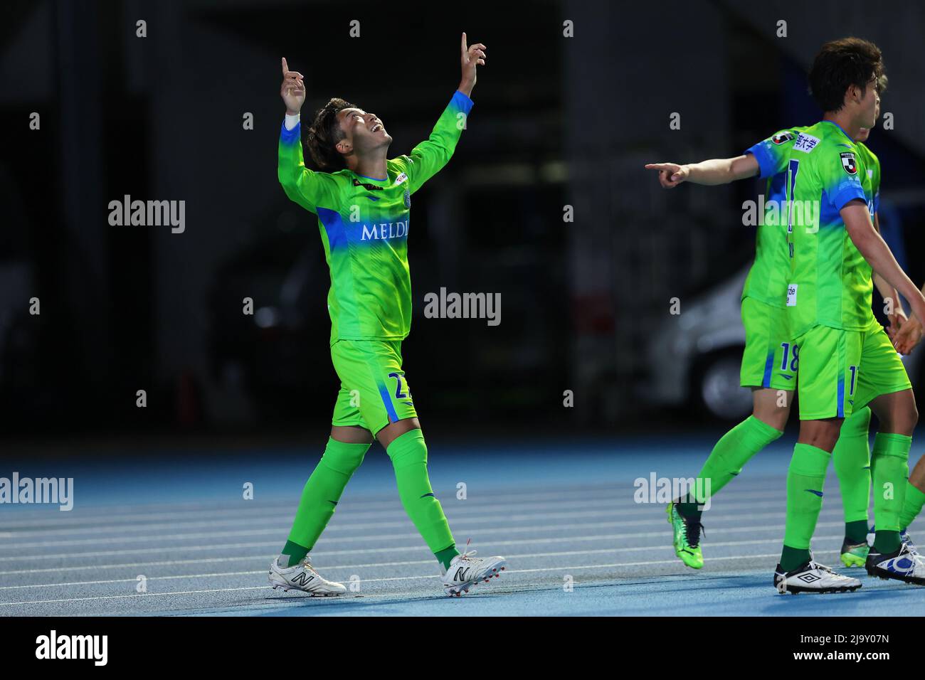 Kawasaki Todoroki Stadium, Kanagawa, Japan. 25th May, 2022. Masaki ...