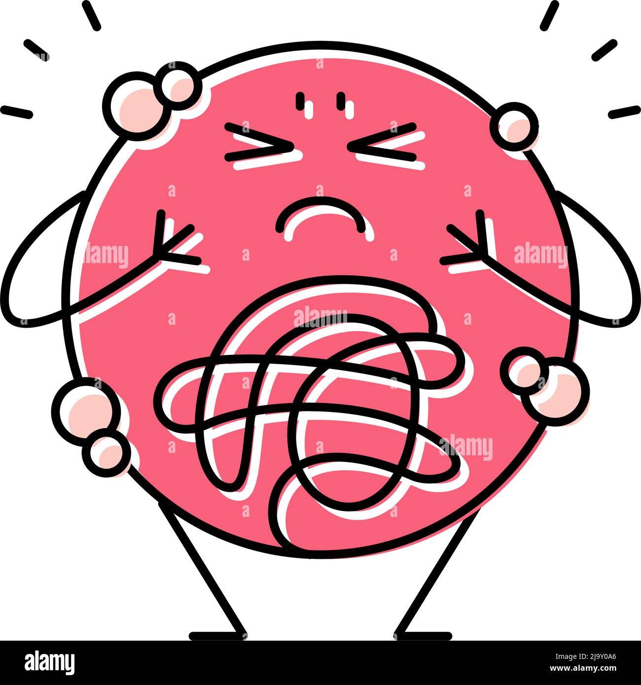 disease health problem color icon vector illustration Stock Vector ...