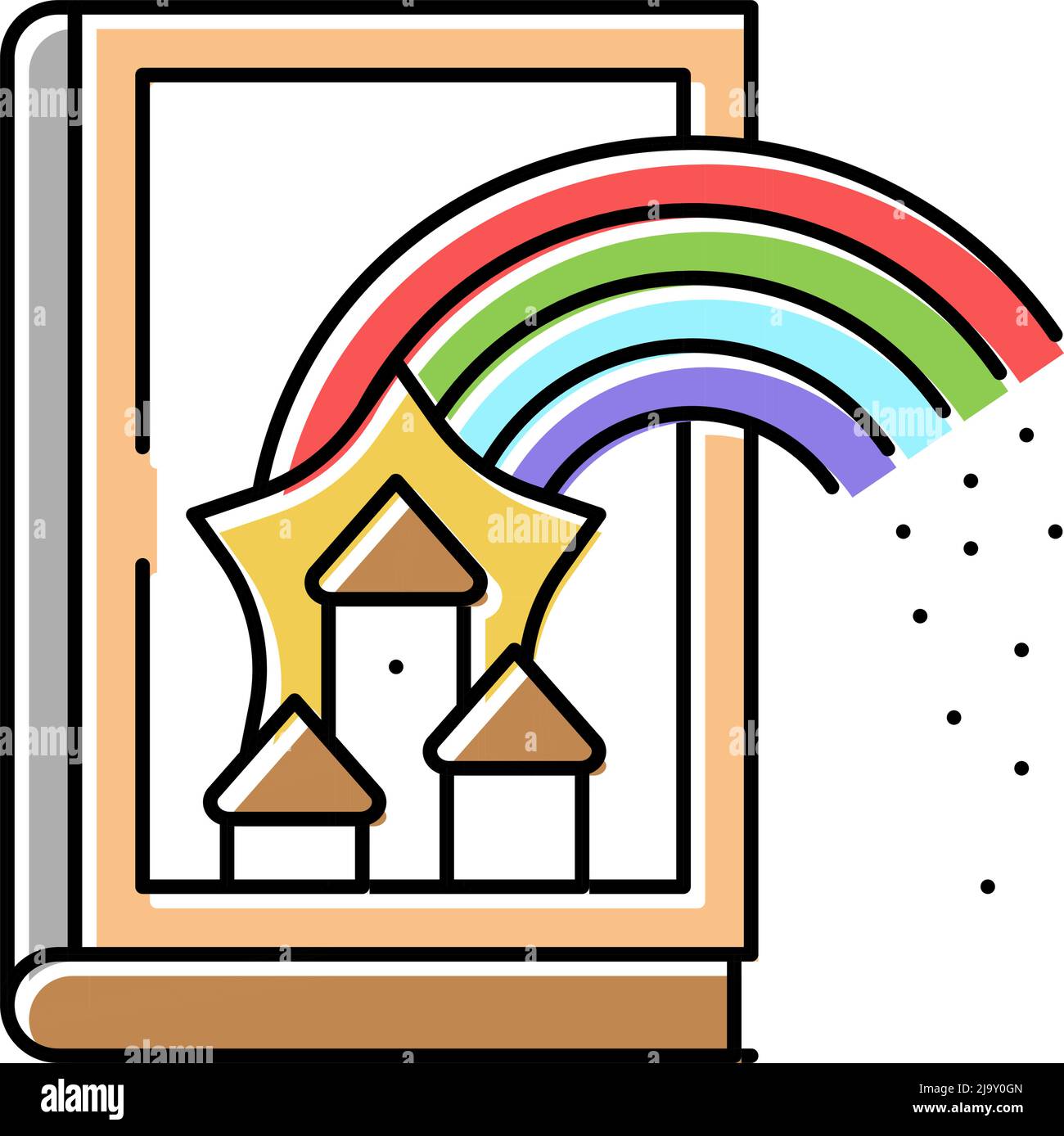 fairy tale book color icon vector illustration Stock Vector Image & Art ...