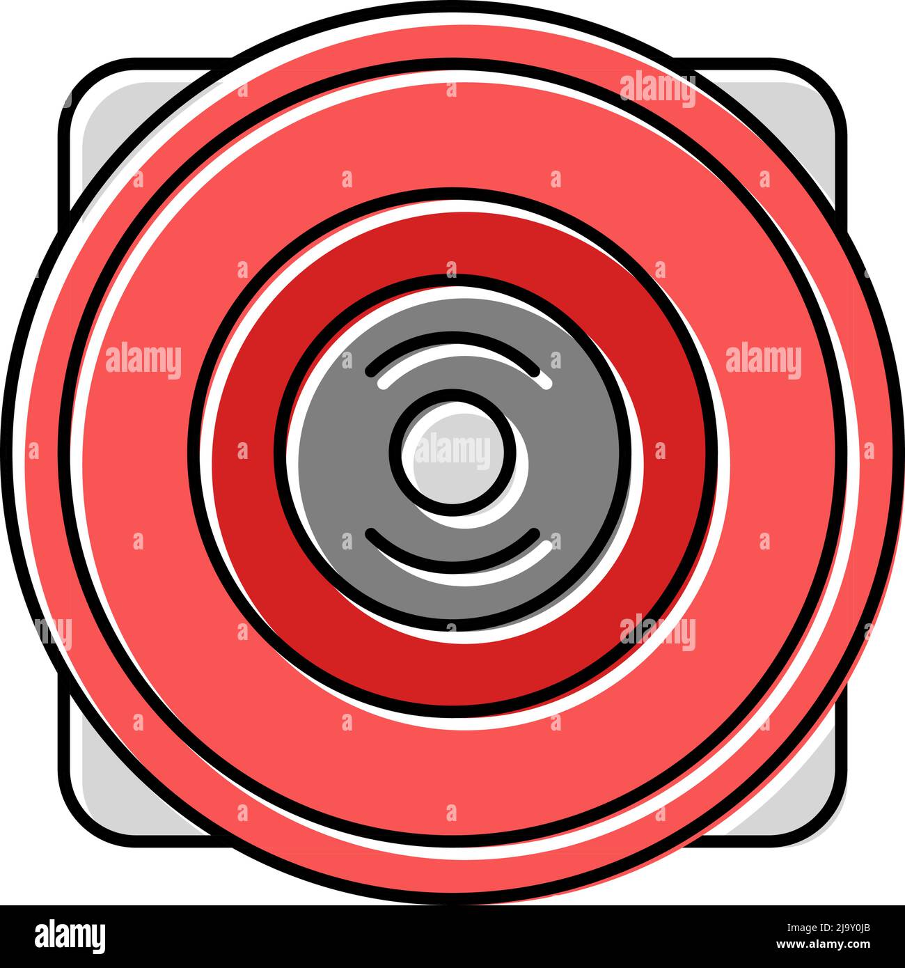 bell alarm color icon vector illustration Stock Vector Image & Art - Alamy
