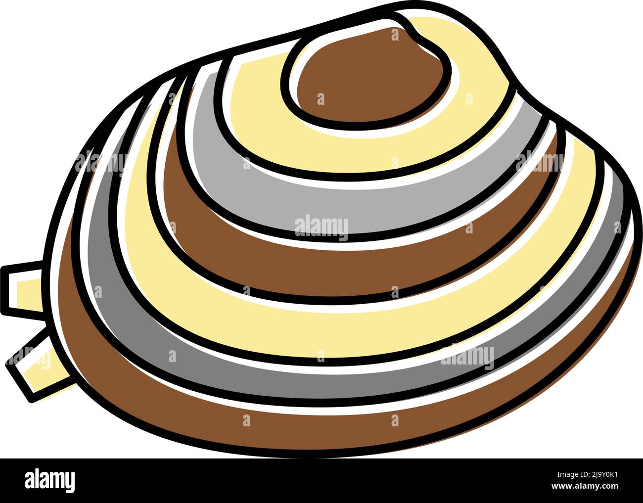 manila clam color icon vector illustration Stock Vector Image & Art - Alamy