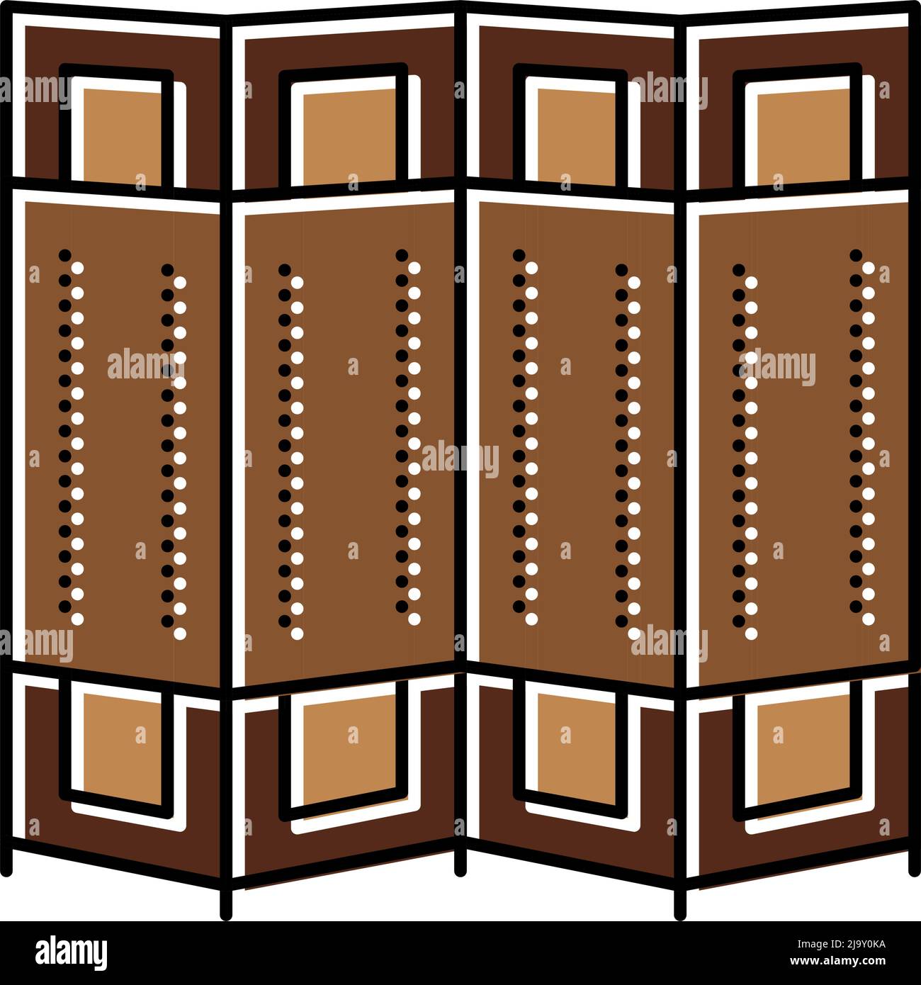 Wooden room divider Stock Vector Images - Alamy