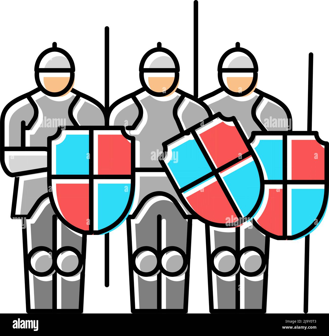 army medieval color icon vector illustration Stock Vector Image & Art ...