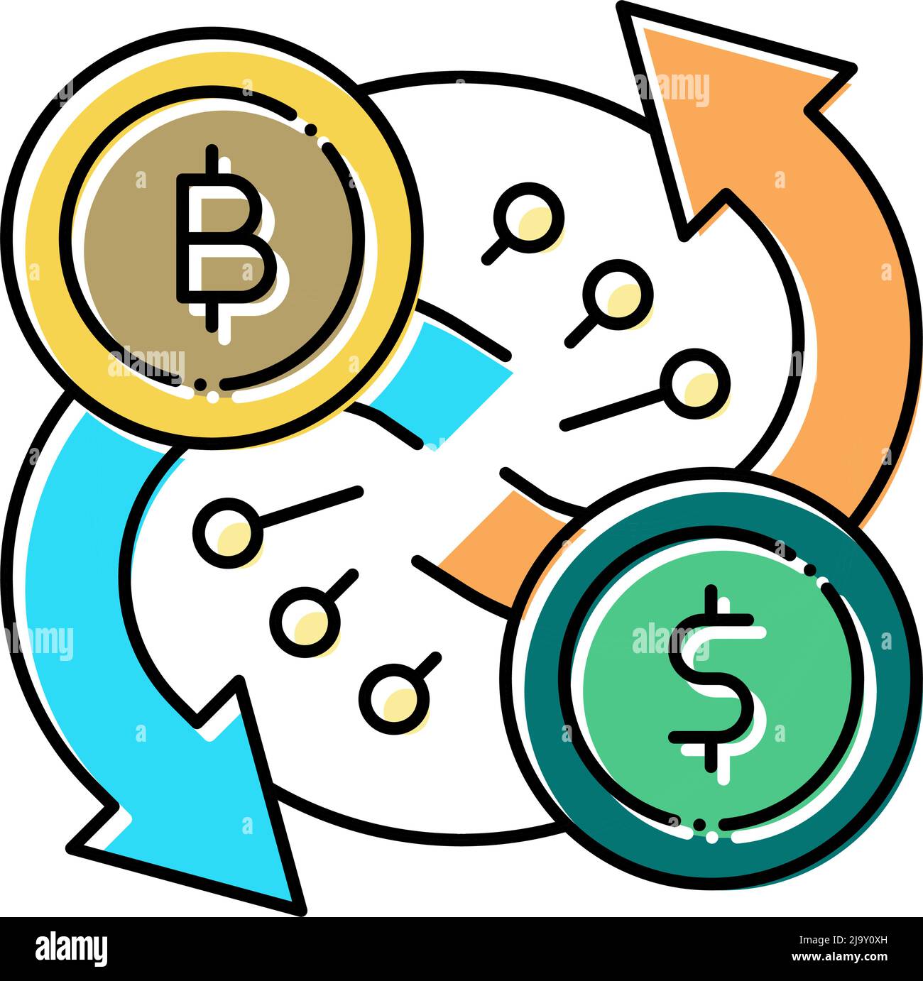 Dash cryptocurrency token symbol Cut Out Stock Images & Pictures - Alamy
