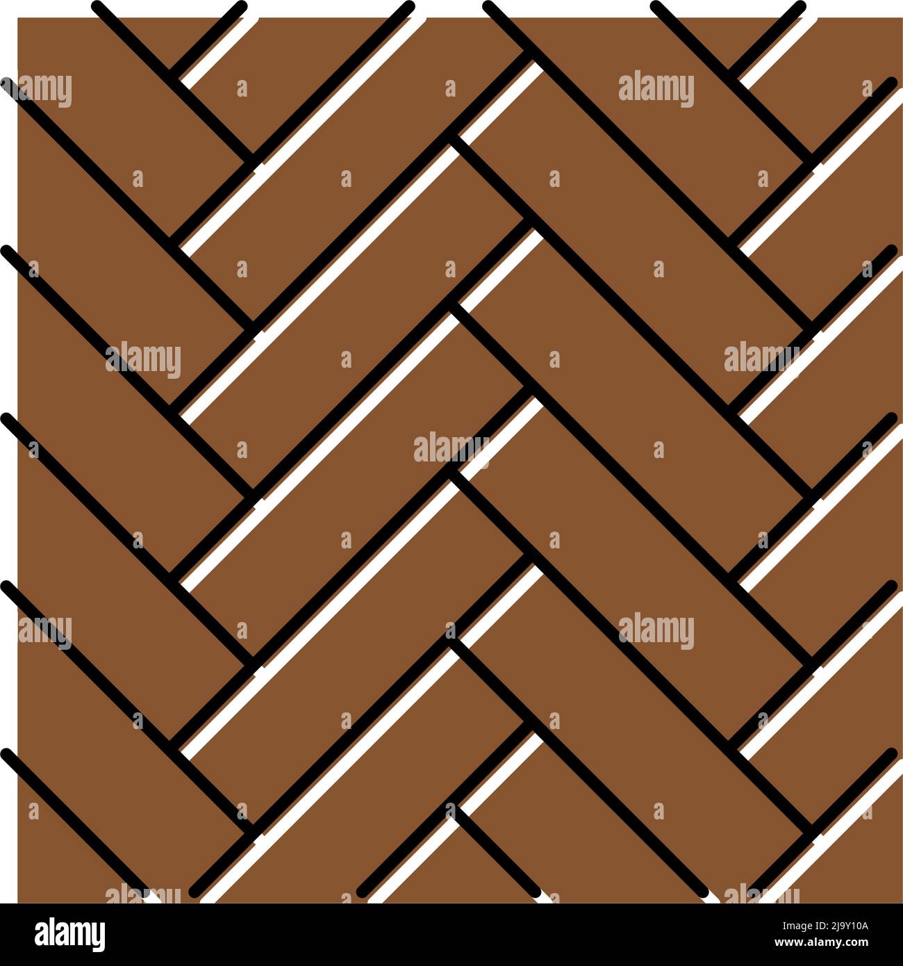 Polished wood parquet floor Stock Vector Images - Alamy
