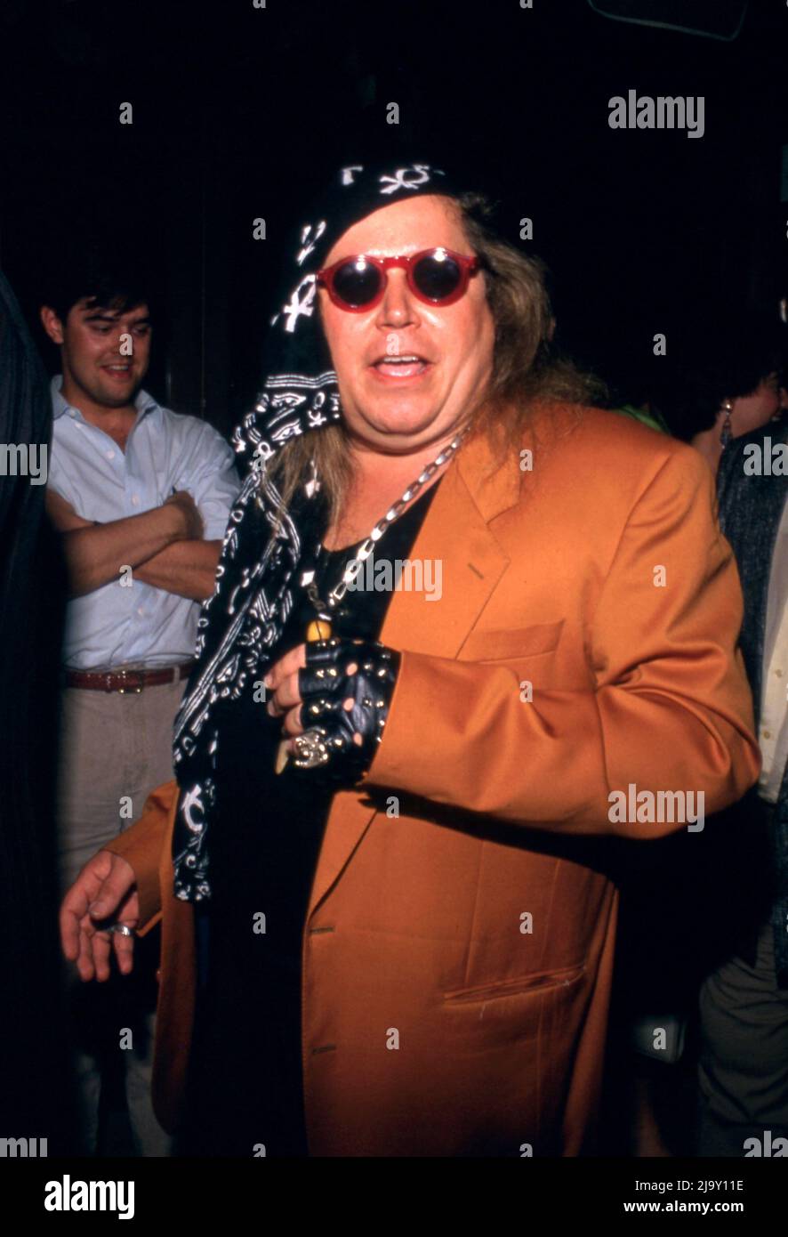 Sam Kinison at Milton Berle's 82nd birthday party at The Improv on July ...