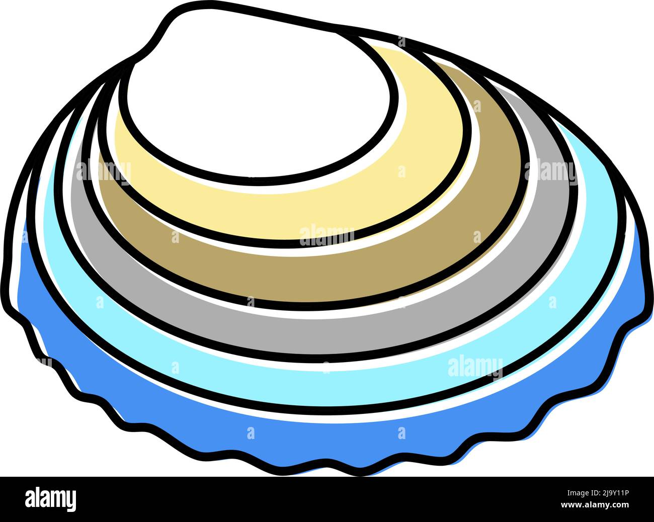 japanese cockle color icon vector illustration Stock Vector Image & Art ...