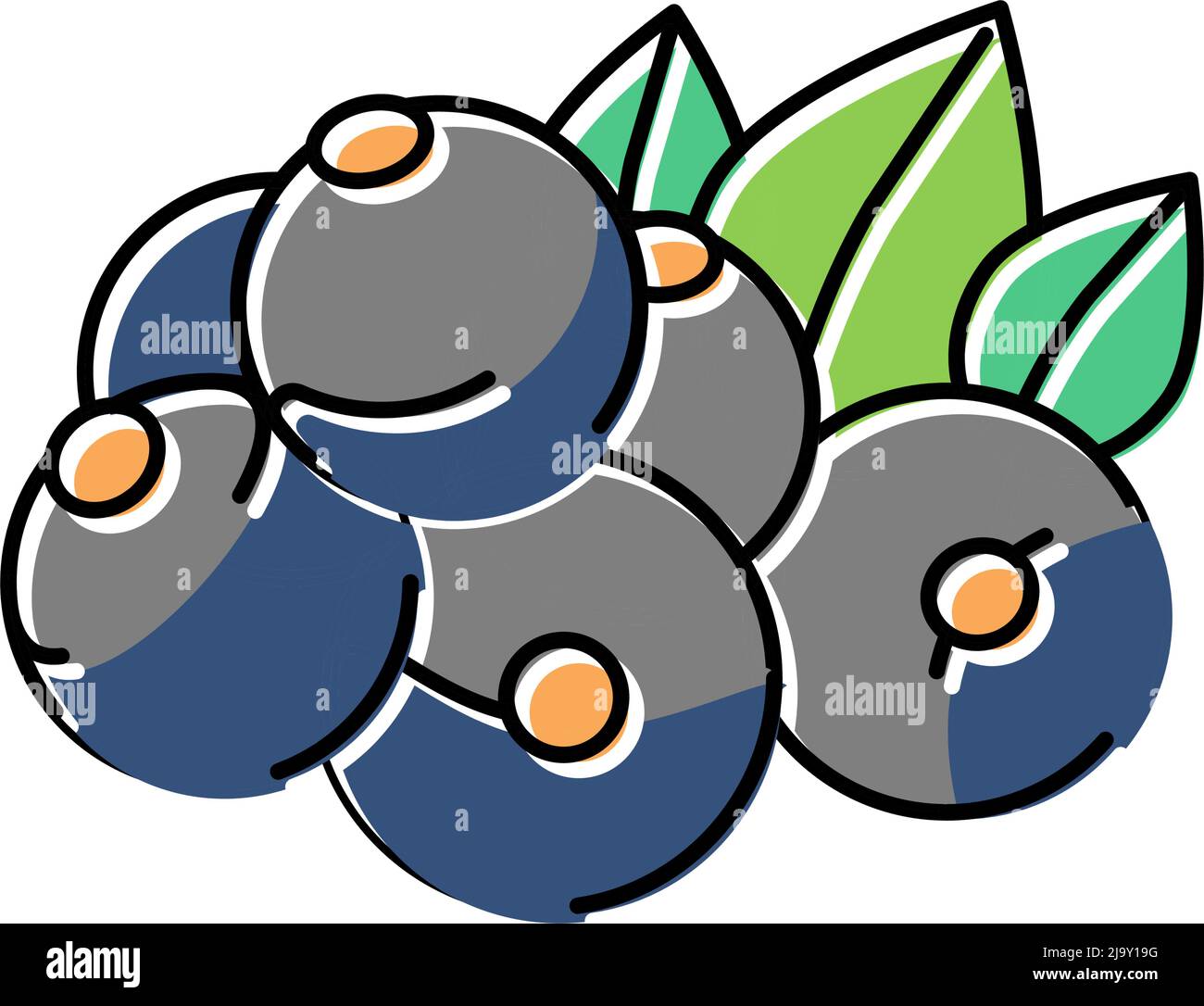 currant berry color icon vector illustration Stock Vector Image & Art ...