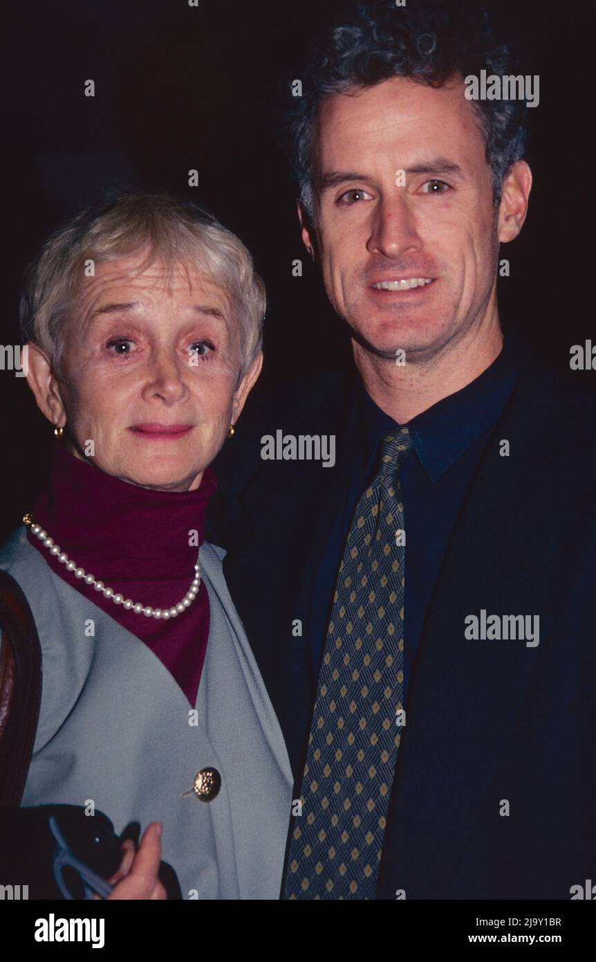 Barbara Barrie and John Slattery in New York City in October 1993 ...