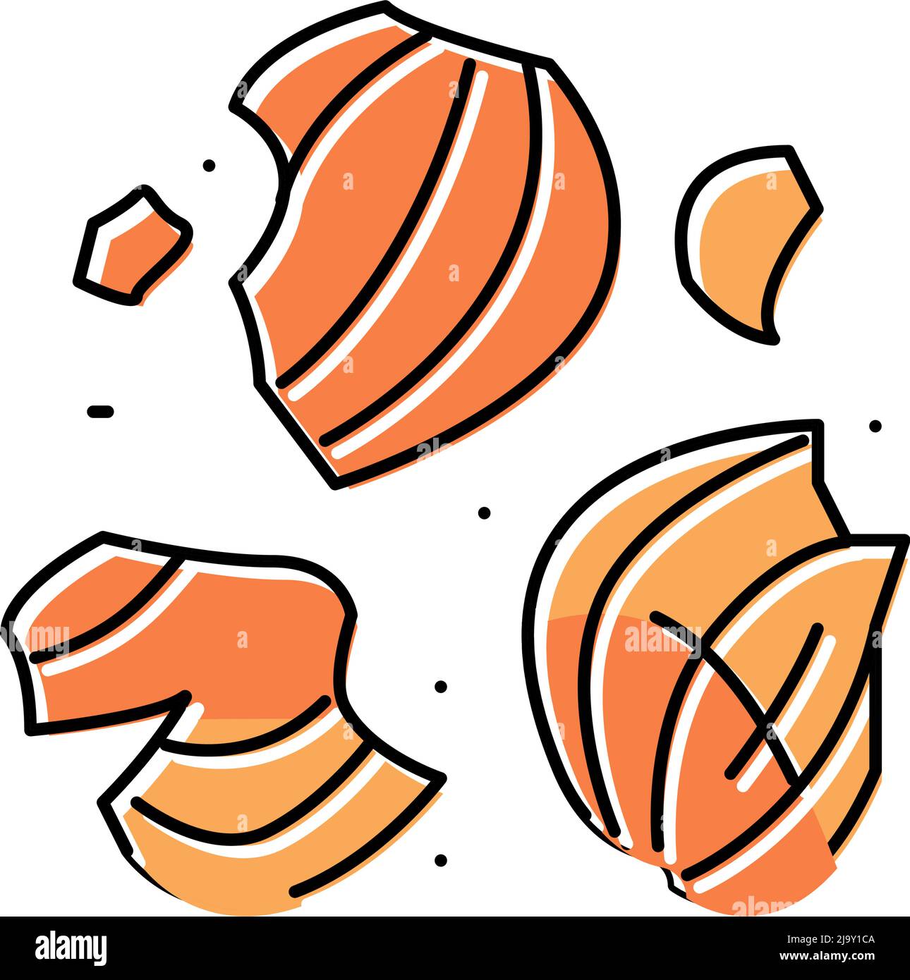 peel of onion color icon vector illustration Stock Vector Image & Art ...