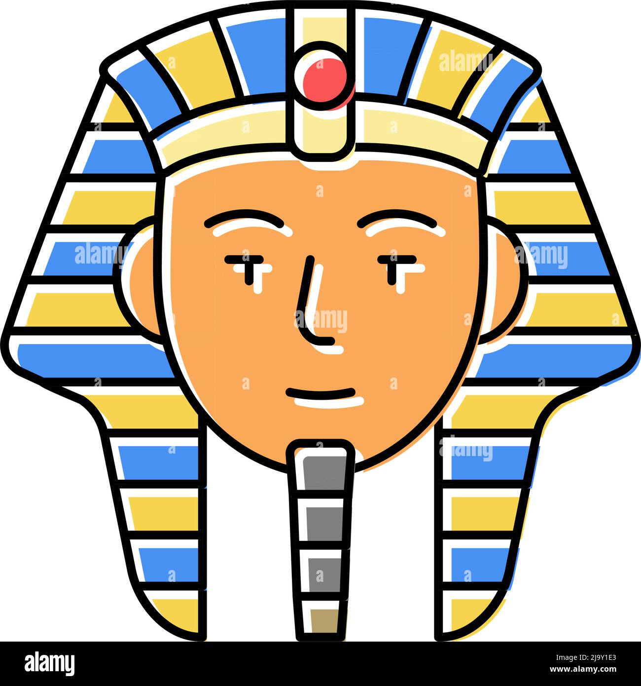 pharaoh egypt color icon vector illustration Stock Vector Image & Art ...